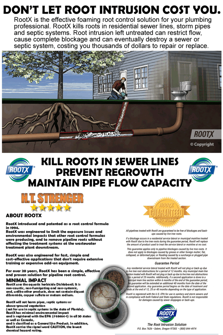 RootX – Root Intrusion Solution. - HT Strenger Plumbing Local Trusted ...